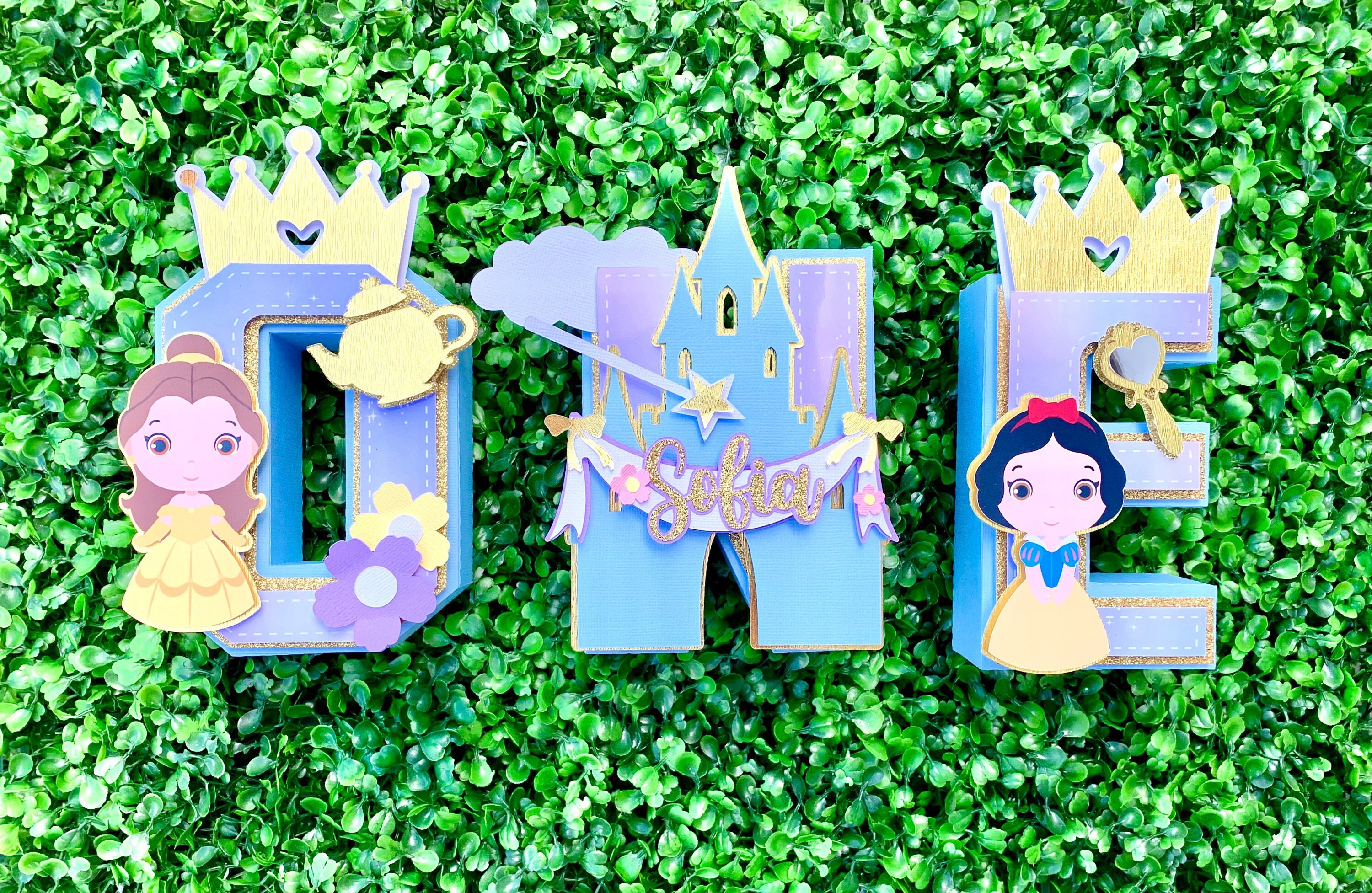 Letras 3d de princesa letras 3d de princesa Disney - Etsy México