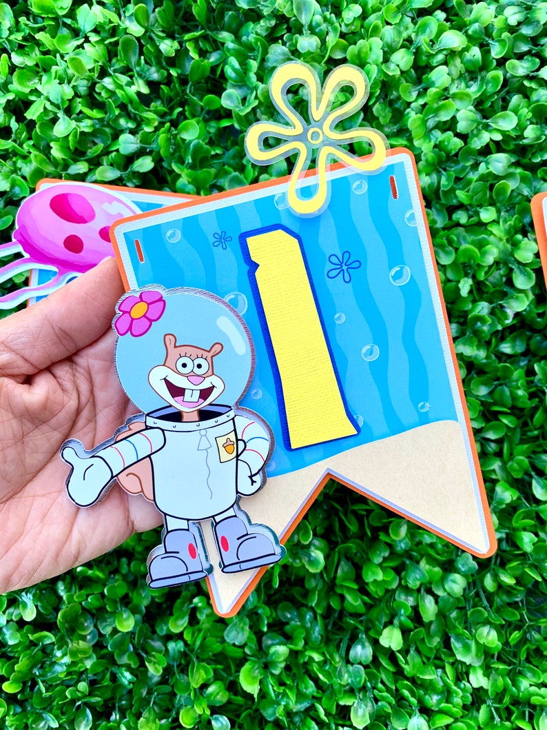 Spongebob Birthday Banner Custom Inspired Spongebob Banner | Etsy