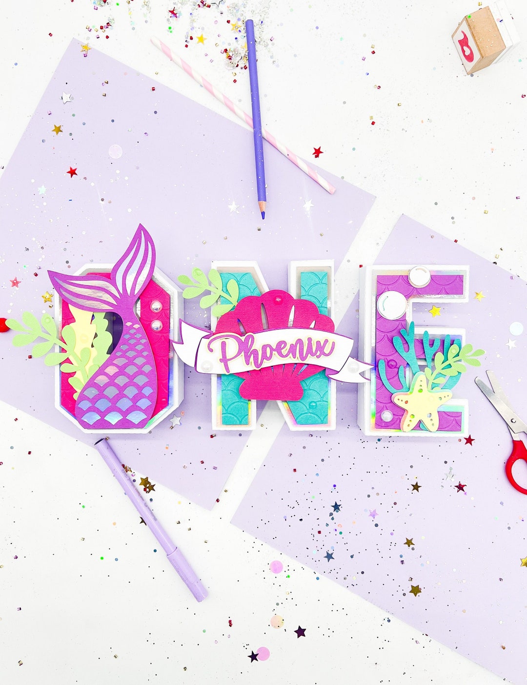 Mermaid 3d Letter, Mermaid 3d Letters, Mermaid Letter, Mermaid Letters ...