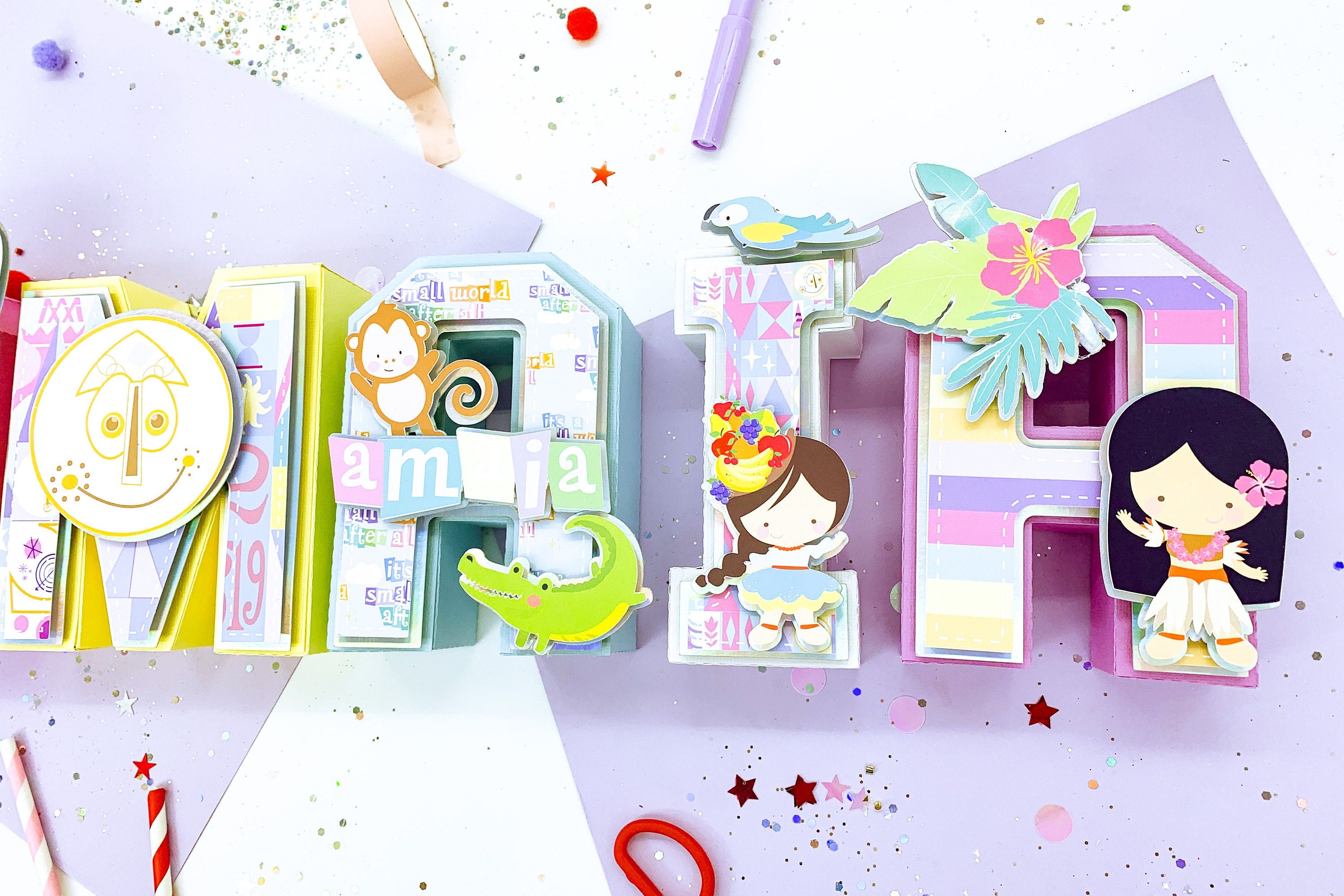 Its A Small World 3d Lettersits A Small World Its A Small - Etsy