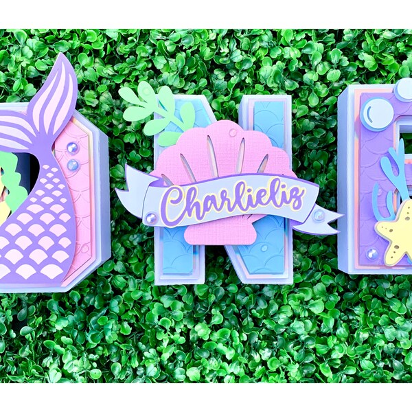 Mermaid Letters - Etsy