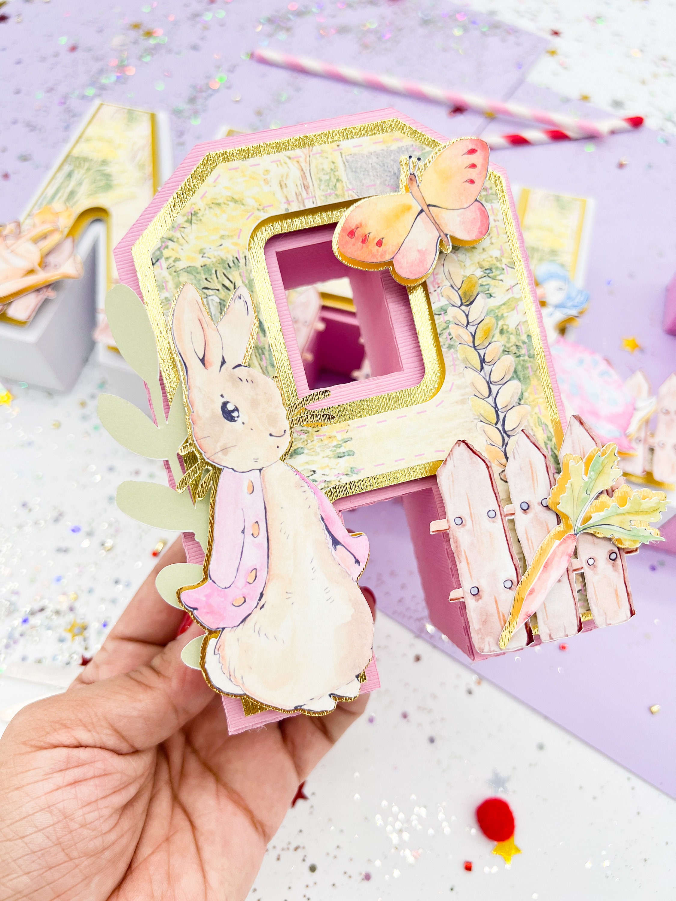 Peter Rabbit 3d Letters, Peter Rabbit Letters, Peter Rabbit Birthday ...