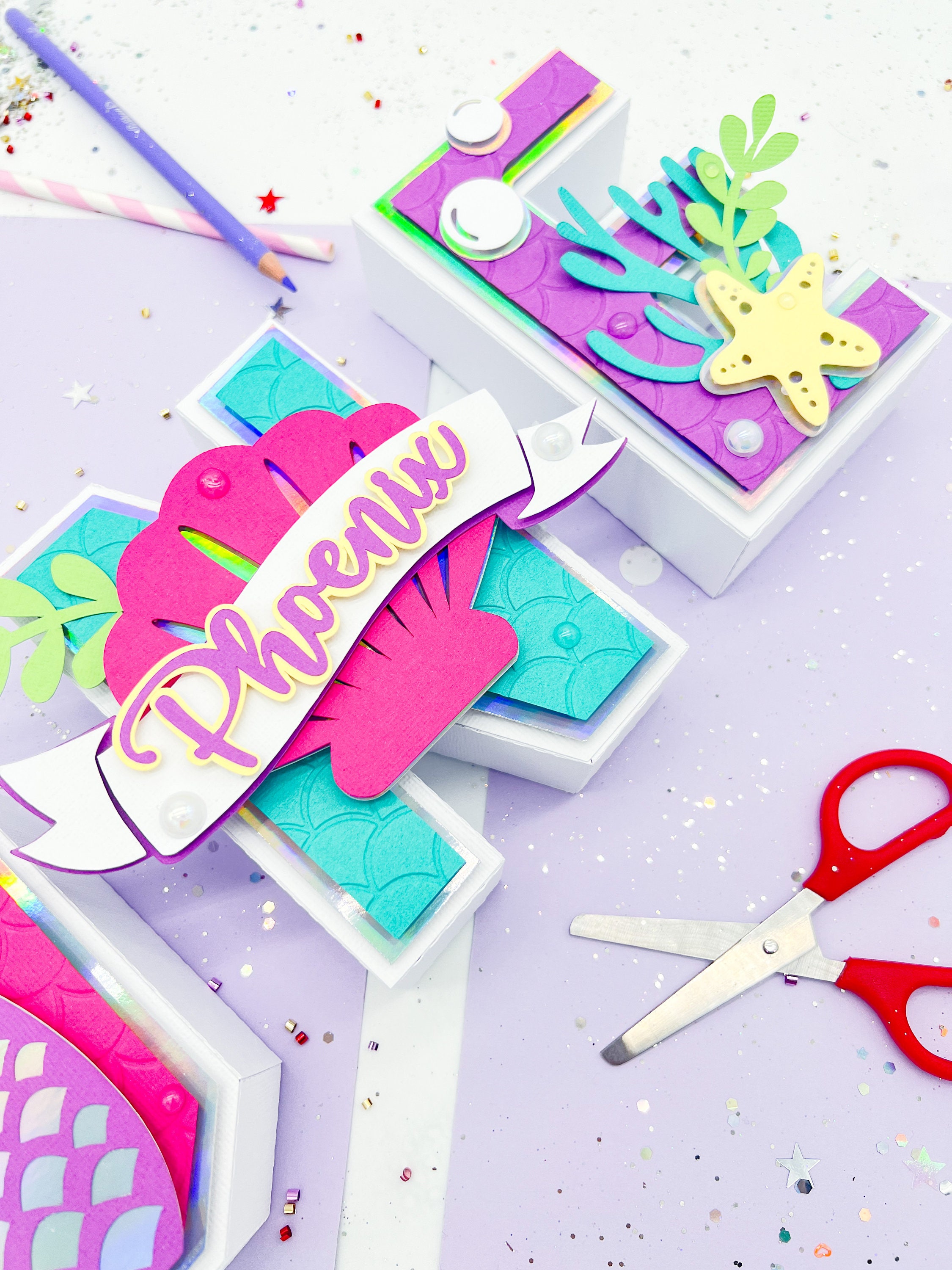 Mermaid 3d Letter, Mermaid 3d Letters, Mermaid Letter, Mermaid Letters ...