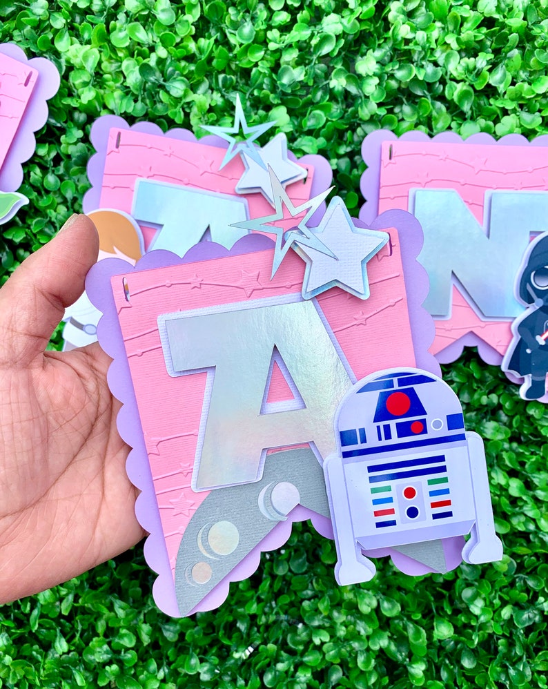 Star Wars Banner, Star Wars Birthday Party, Star Wars Themed Banner ...