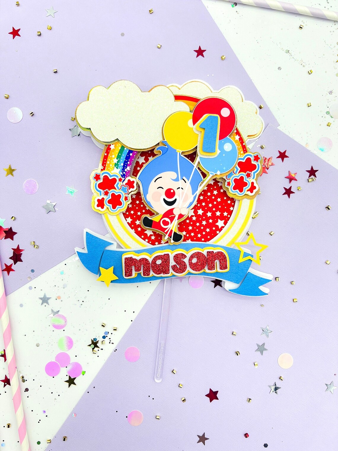 Plim Plim Cake Topper Plim Plim Circus Topper Personalized - Etsy