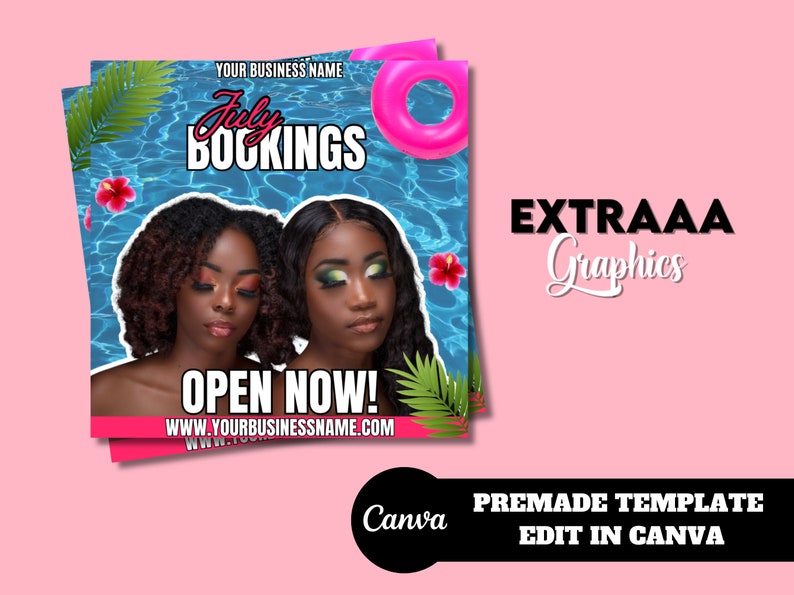 July Booking Flyer, July Bookings Opening, Summer Opening Flyer, Summer ...