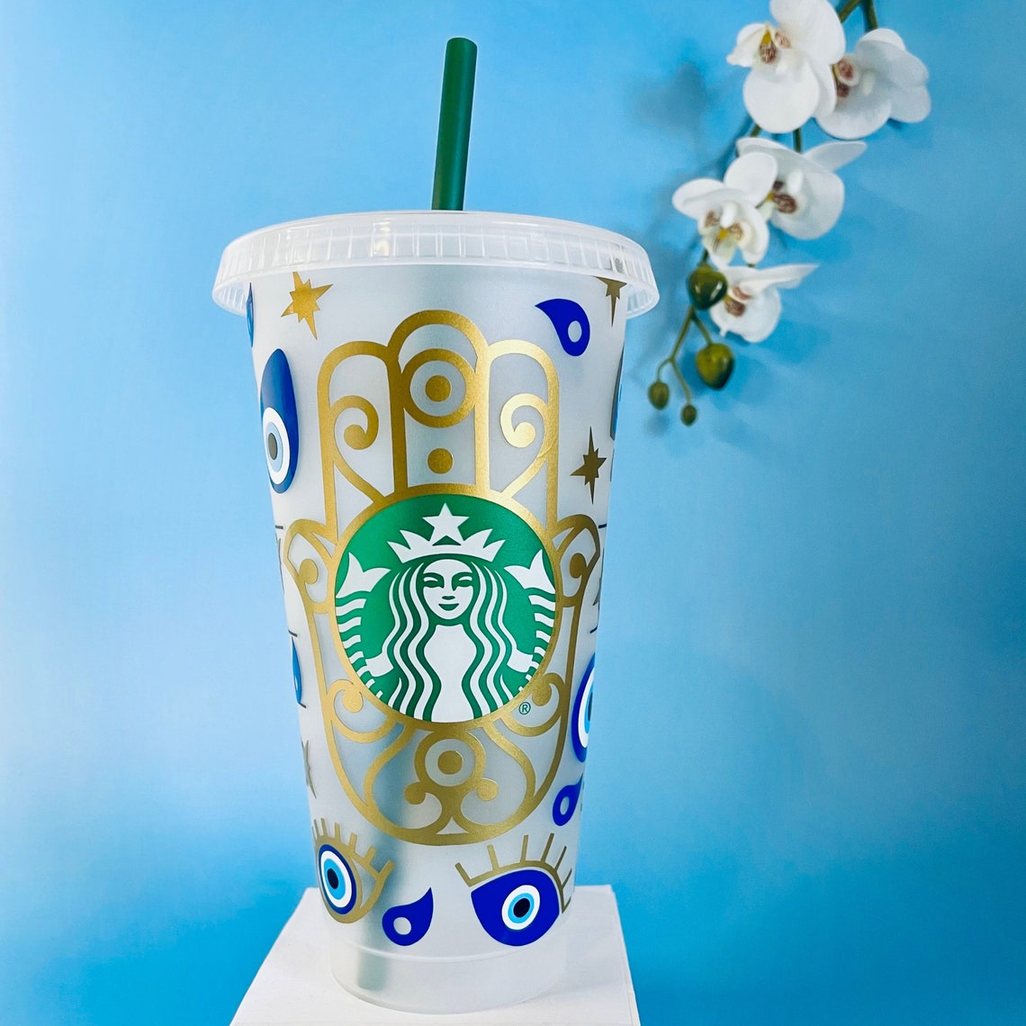 Evil Eye Evil Eye Cold Cup Evil Eye Personalized Cup Evil - Etsy