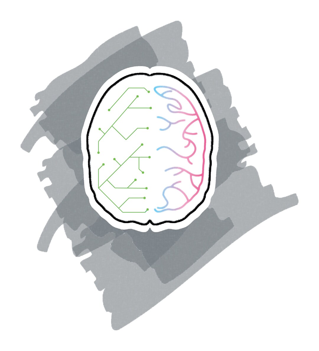 Brain Art Sticker, Circuit Design - Instant Digital Download - Etsy