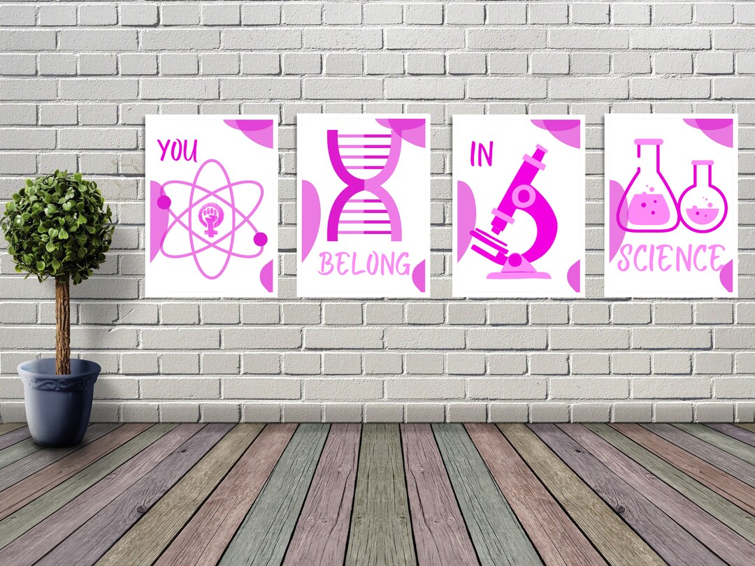 You Belong in Science Women in STEM Poster, Inclusion and Diversity Art ...