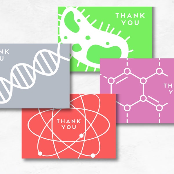 Thank You Chemistry Card - Etsy