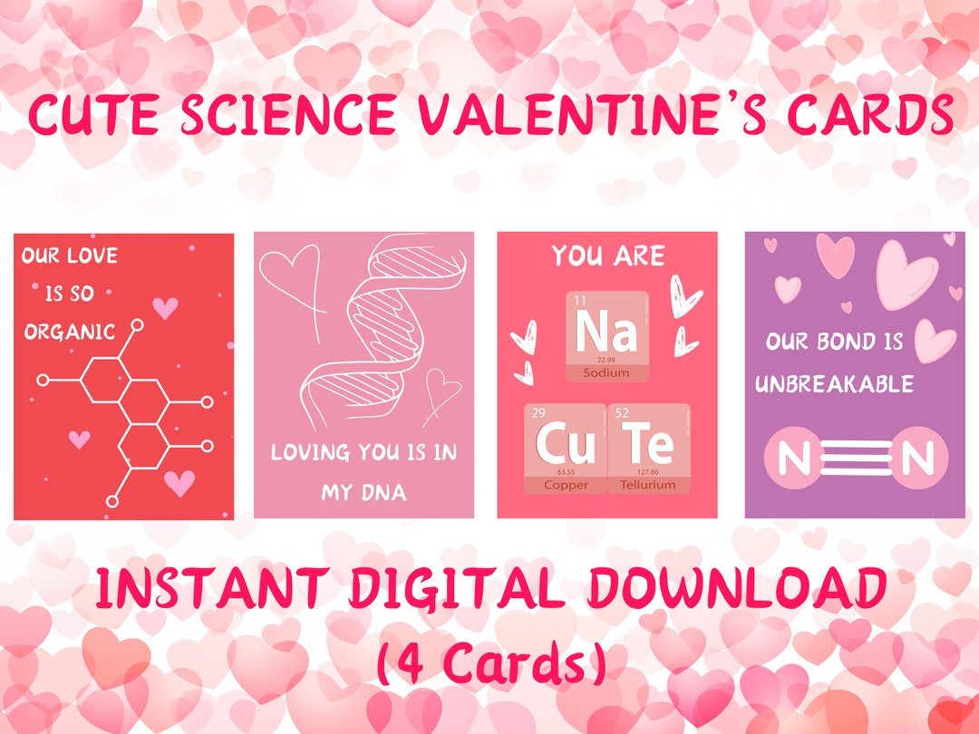 Cute Medical Valentine's Cards (4pk) - Instant Digital Download - Etsy