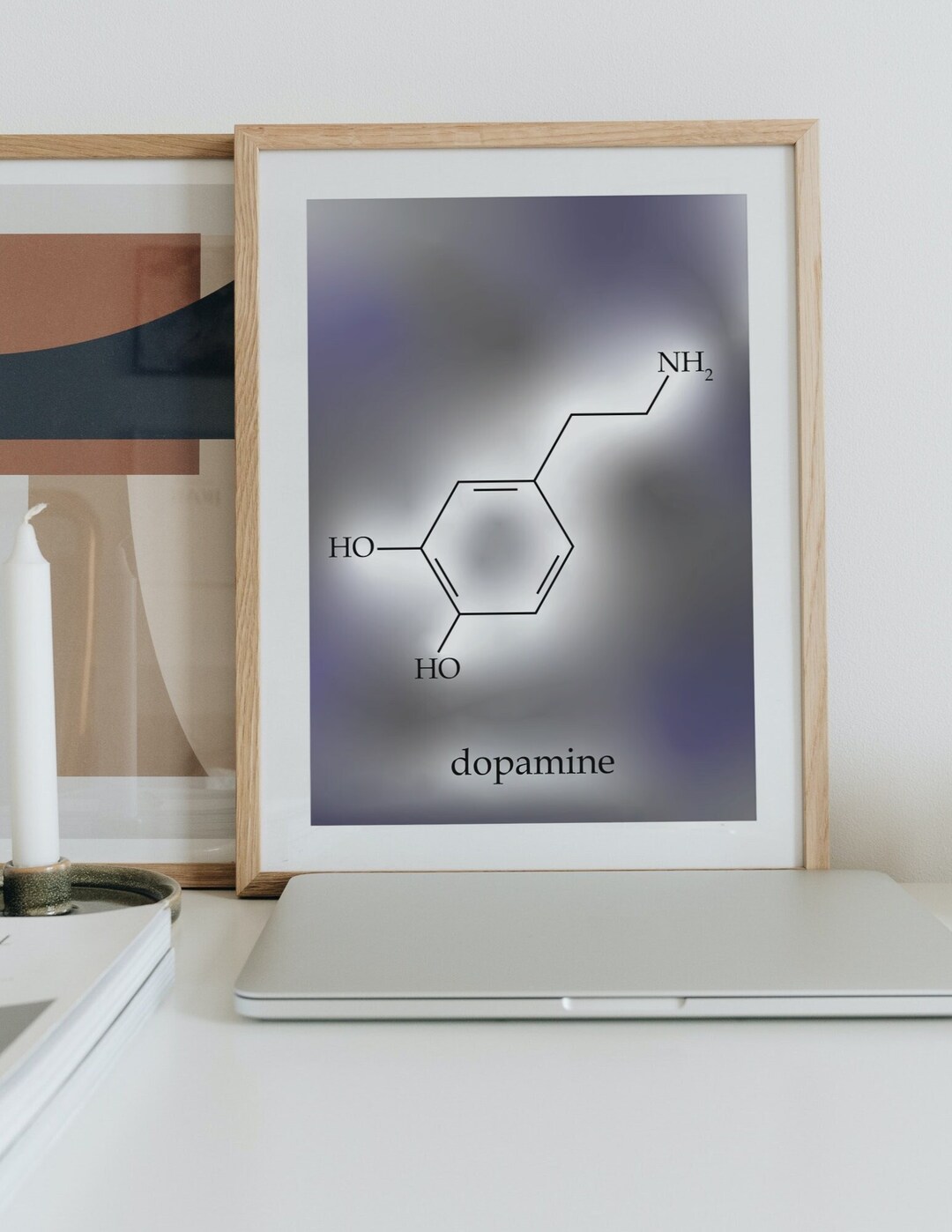 Molecule Printable Art - Dopamine - Science and Brian Poster - Instant ...