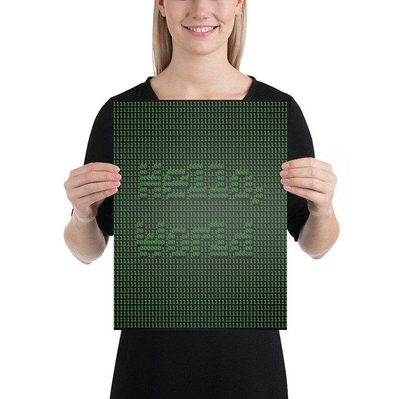 Computer Science Printable Poster Art - "hello, World" Ones and Zeros ...