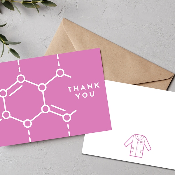 Biology Thank You Card - Etsy