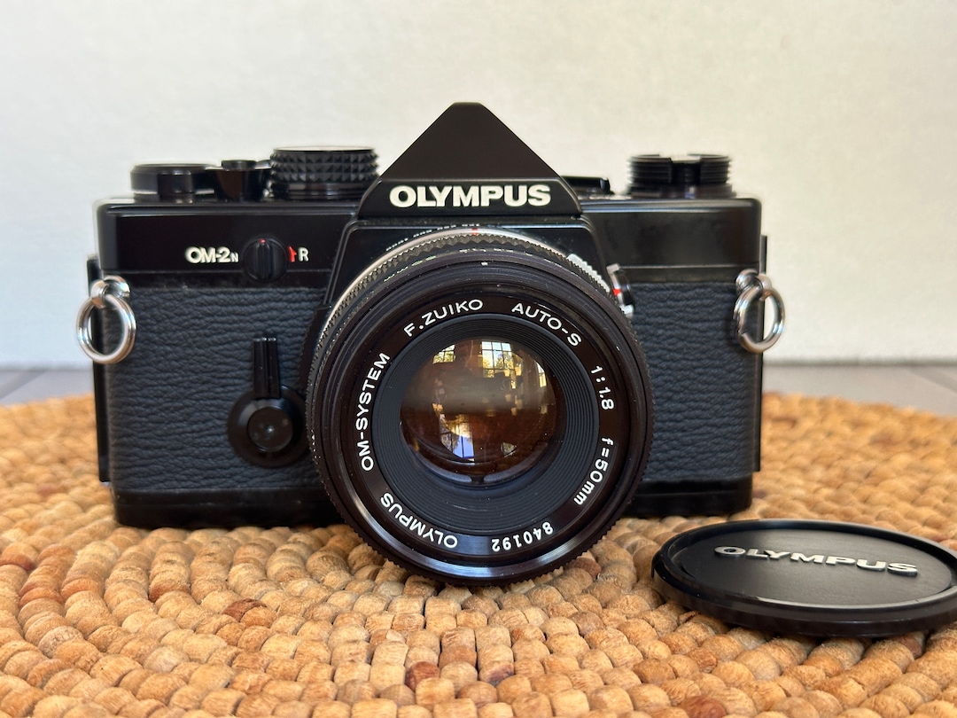 Olympus Om-2n Analog 35mm Film Camera - Black Paint, EXCELLENT ...