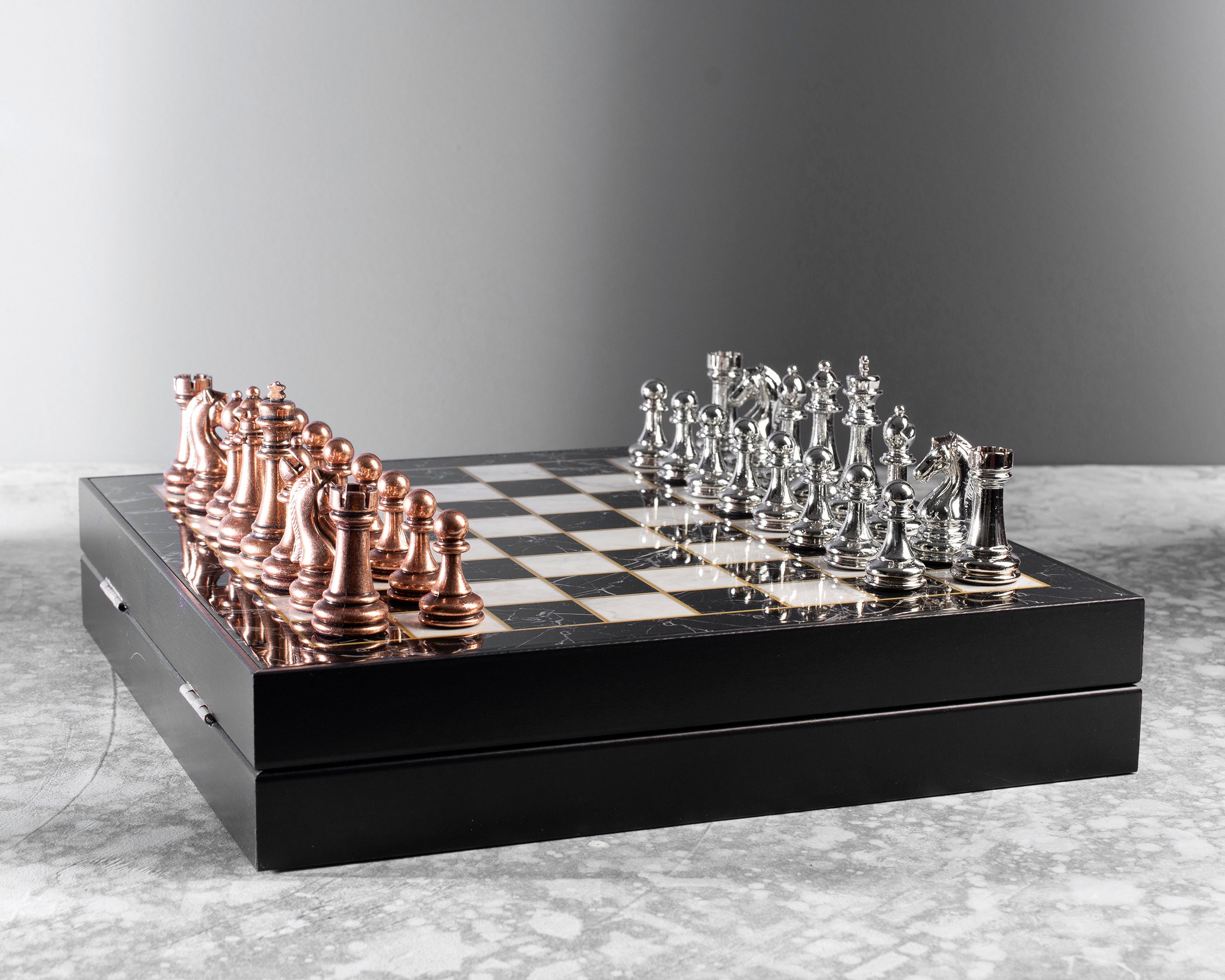 Schach Chess Set Vintage Chess Set Chess Pieces Custom Handmade Chess ...