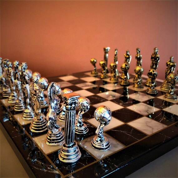 Schach Chess Set Vintage Chess Set Chess Pieces Custom Handmade Chess ...