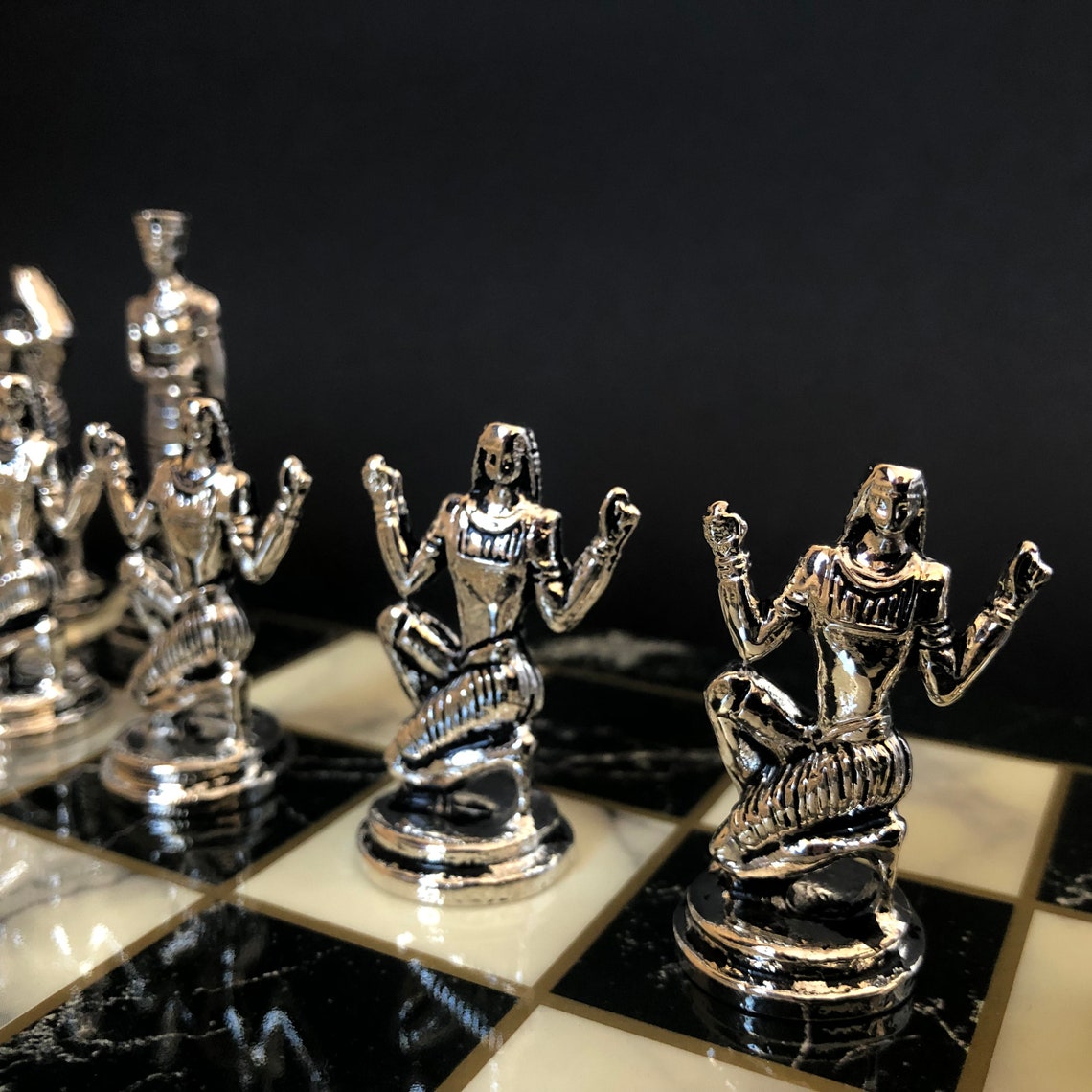 Ancient Egyptian Chess Set Egypt Metal Chess Piece Arabic - Etsy