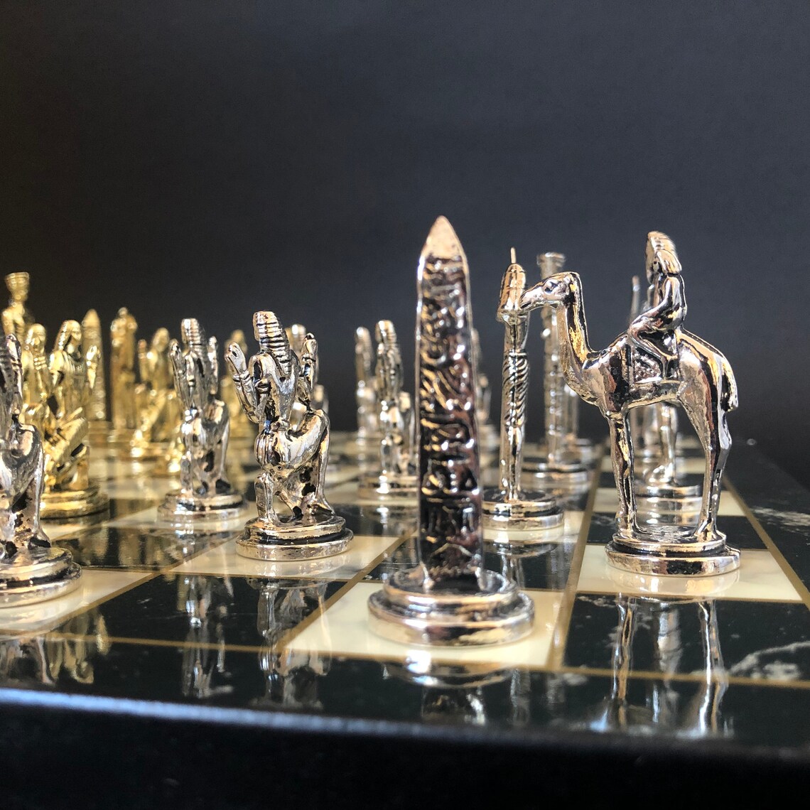 Ancient Egyptian Chess Set Egypt Metal Chess Piece Arabic - Etsy