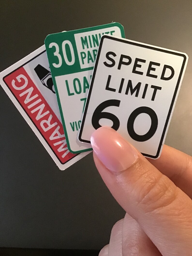 Road Signs / Building Signs Sticker Pack Random Mix - Etsy