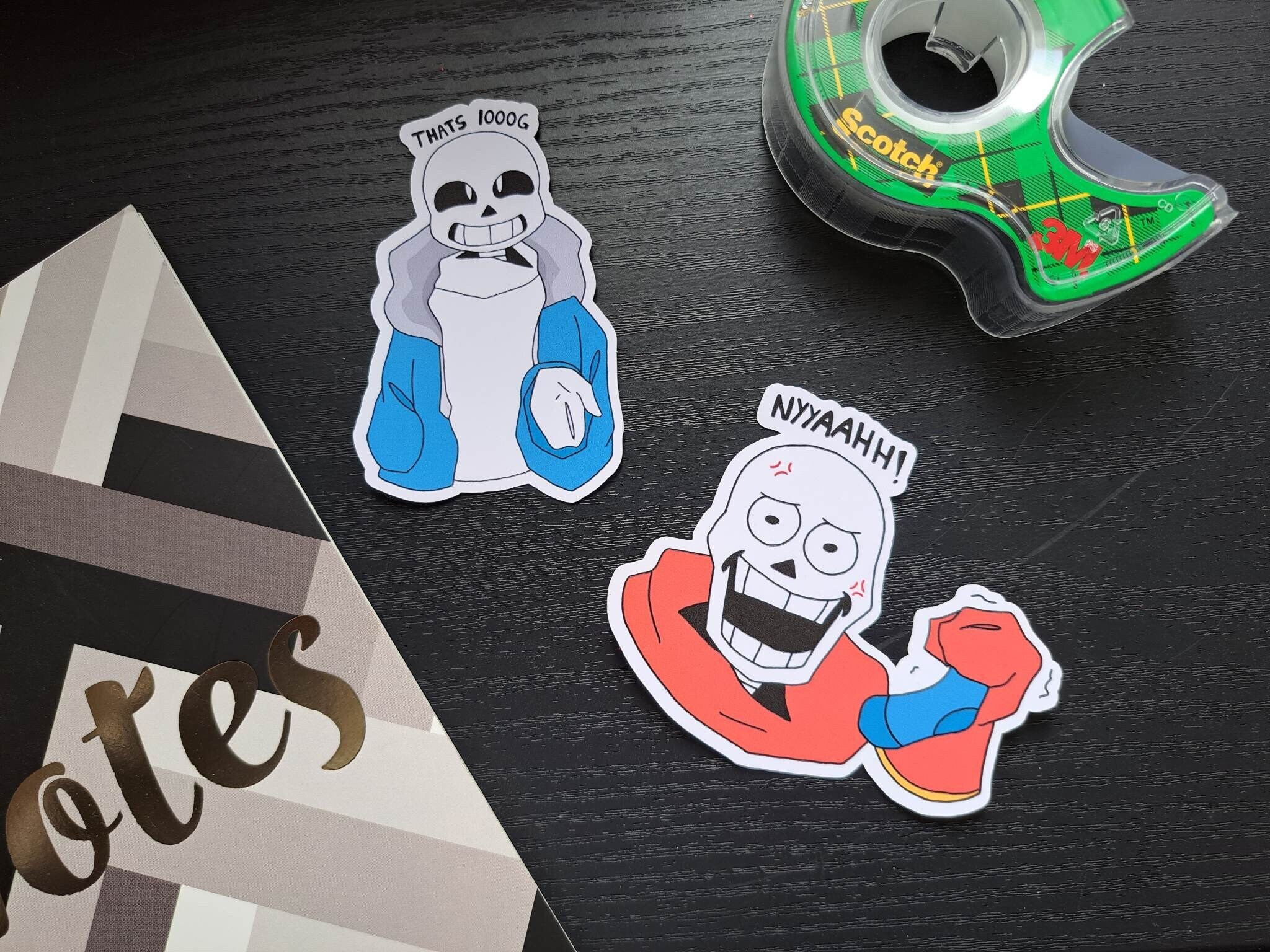 Game Character Stickers Sans Papyrus - Etsy
