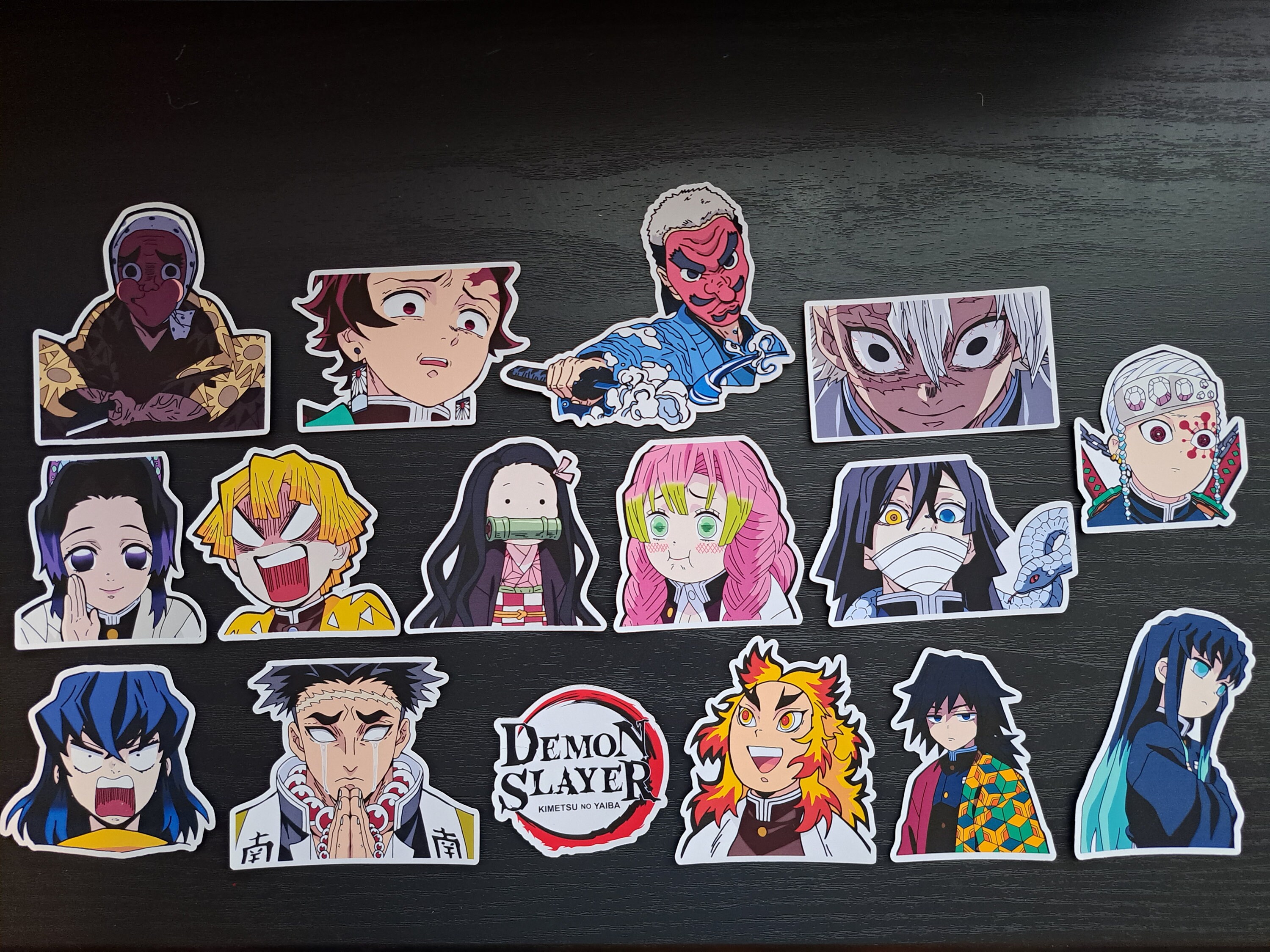 Anime Character Emote Stickers Demon Siayer - Etsy