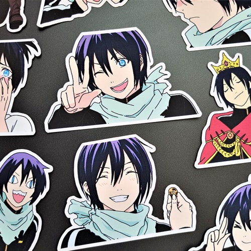 Anime Character Emote Stickers Yato Noragami - Etsy