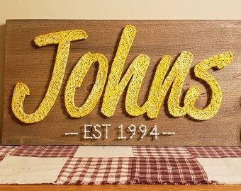 Wooden Name String Art - Etsy