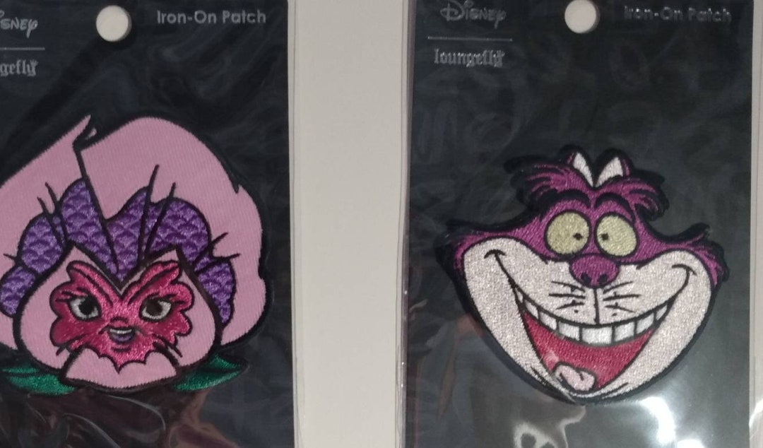 Cheshire Cat and Pansy Wonderland Iron-on Patches Disney Loungefly New ...