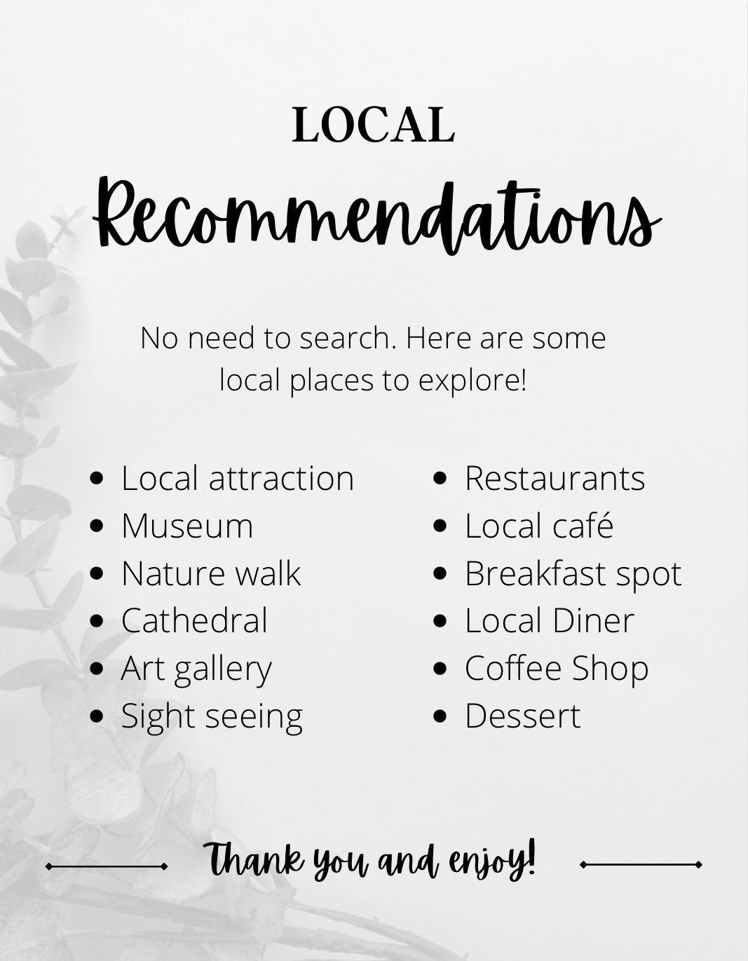 Airbnb Poster Bundle. Editable Templates for Airbnb Hosts. Vacation ...