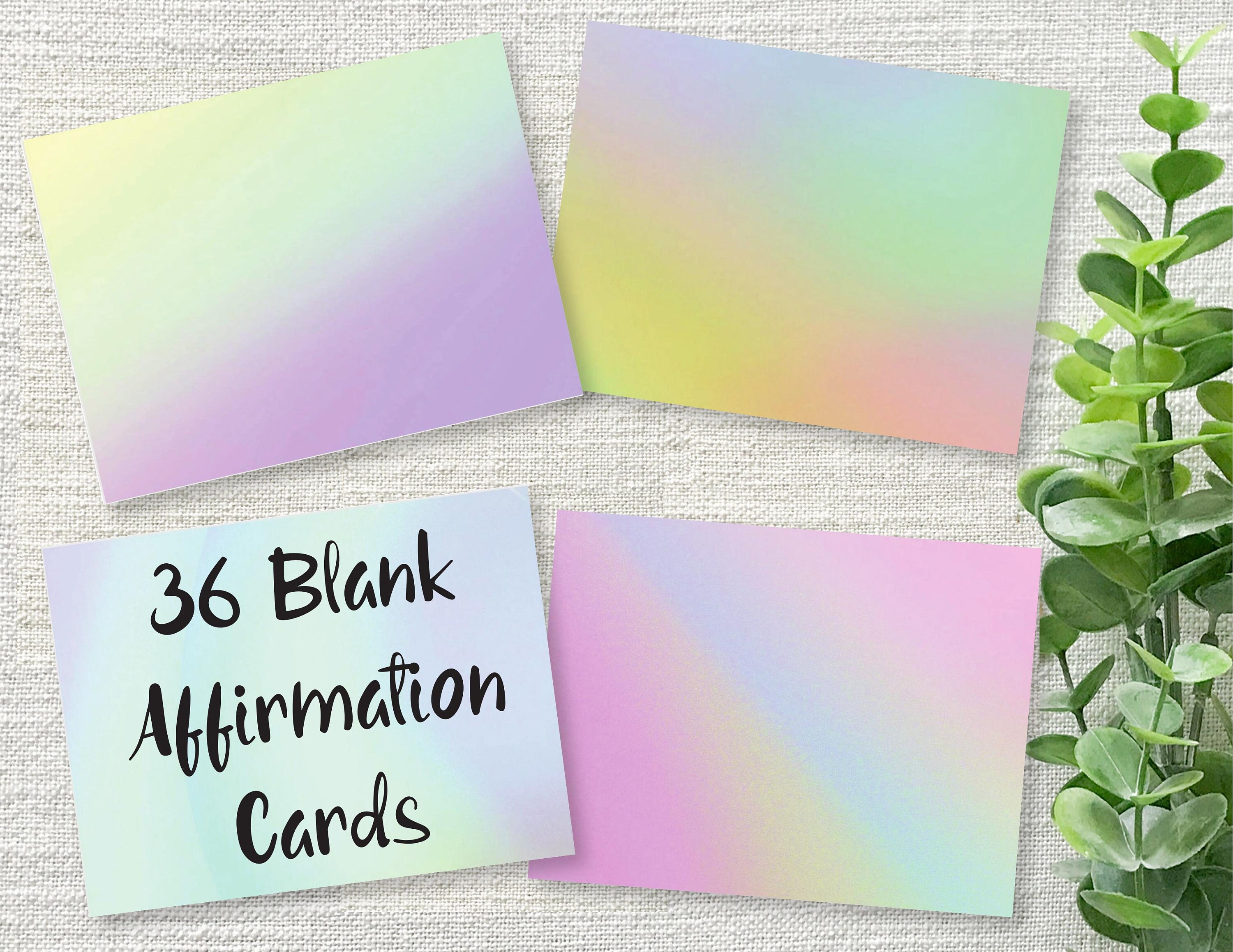 Printable Affirmation Cards / Blank Affirmation Cards - Etsy
