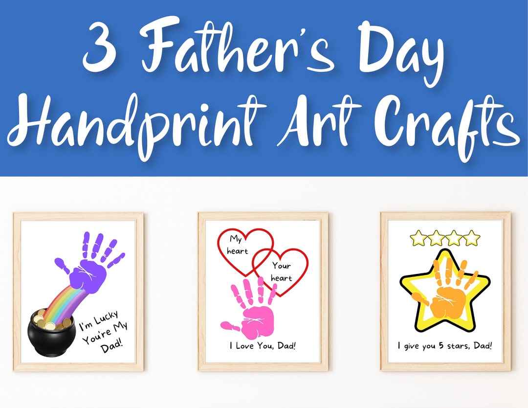 Father s Day Handprint Art Crafts Child Handprint Gift Dad Gifts father-s-day-handprint-art-crafts-child-handprint-gift-dad-gifts