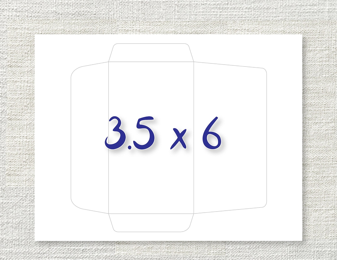 Printable Envelope Bundle / 5x7 Envelope / 4x6 Envelope / 3.5x6 ...