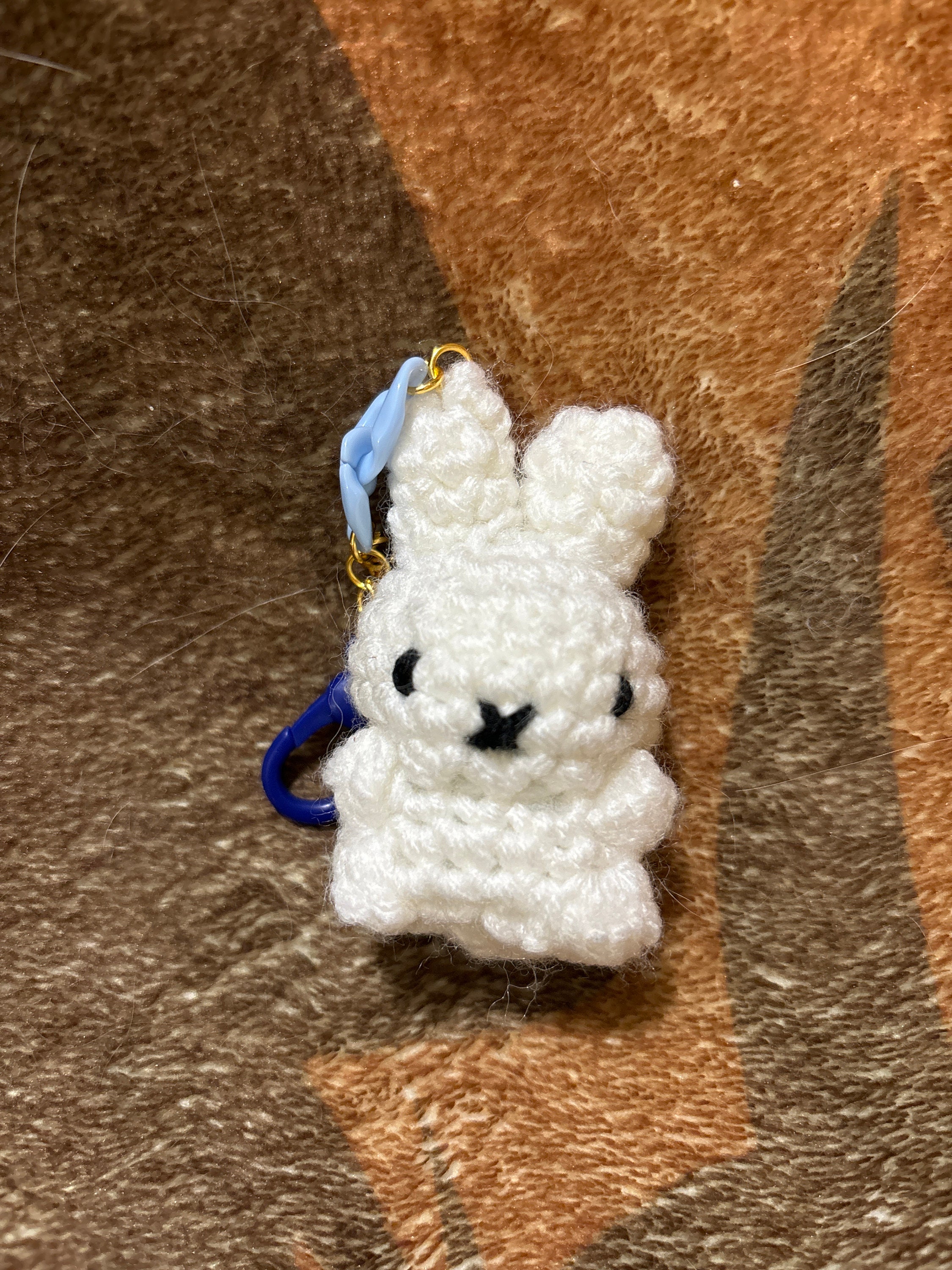 Crochet Miffy Keychain - Etsy