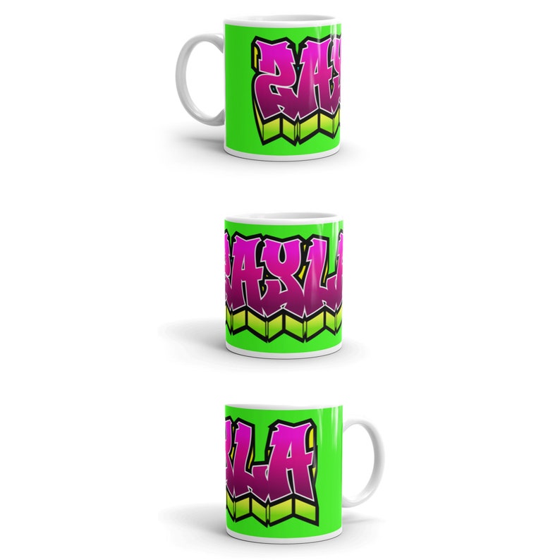 Custom Graffiti Name Art Mug - Etsy