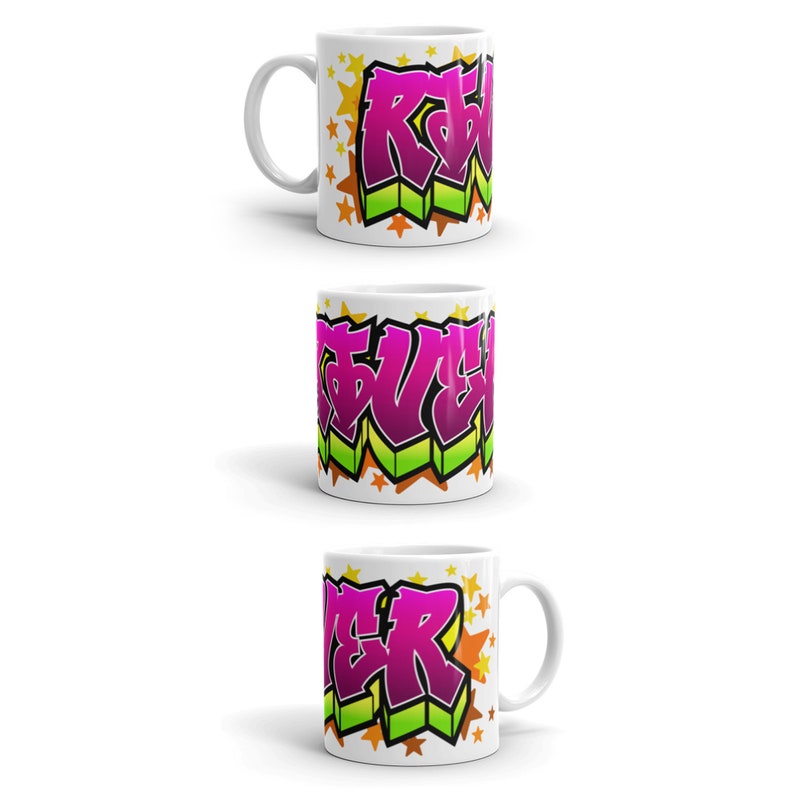 Custom Graffiti Name Art Mug - Etsy