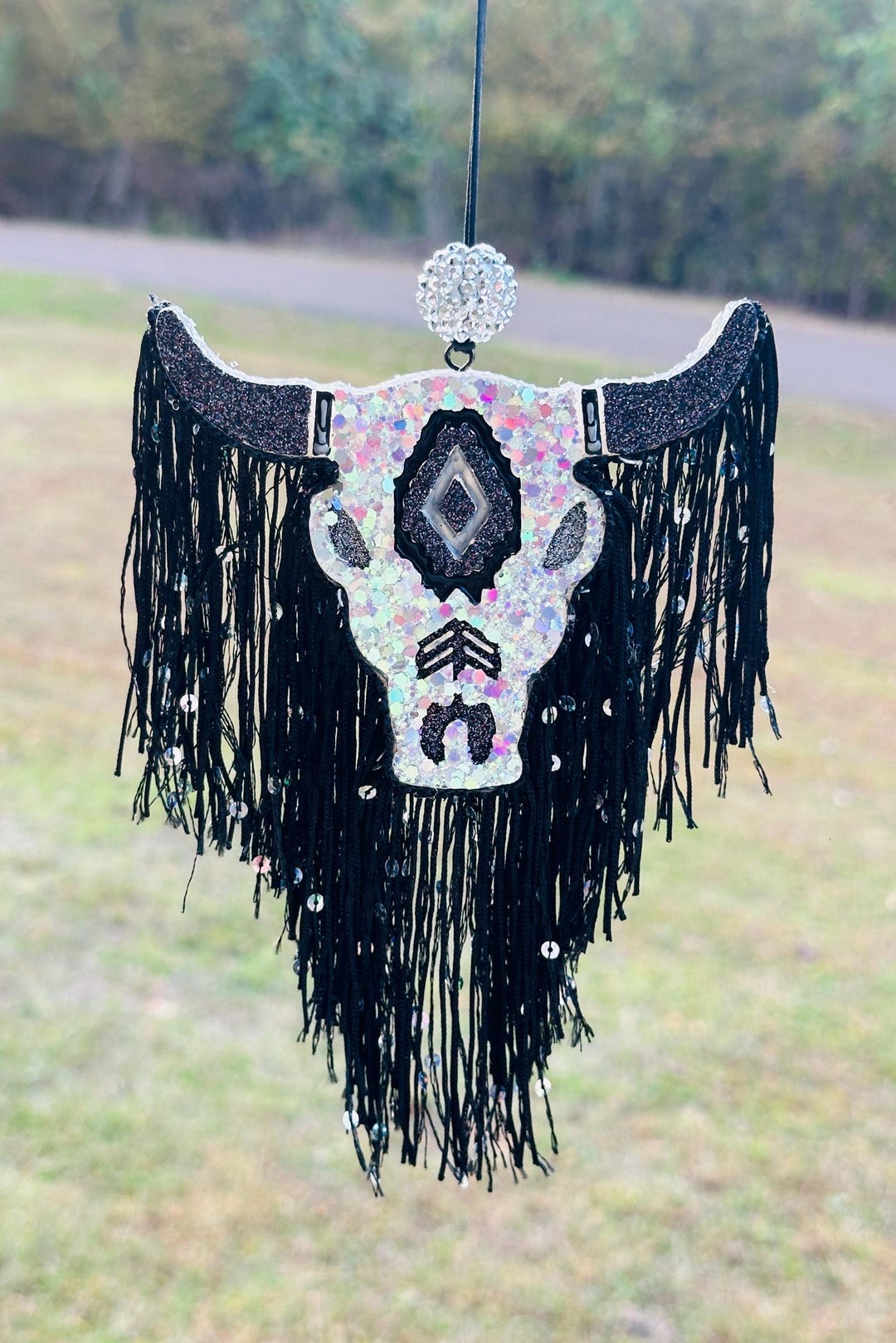 Sparkling Aztec Bull Skull Freshie, Aztec Freshie, Scented Car Freshie ...