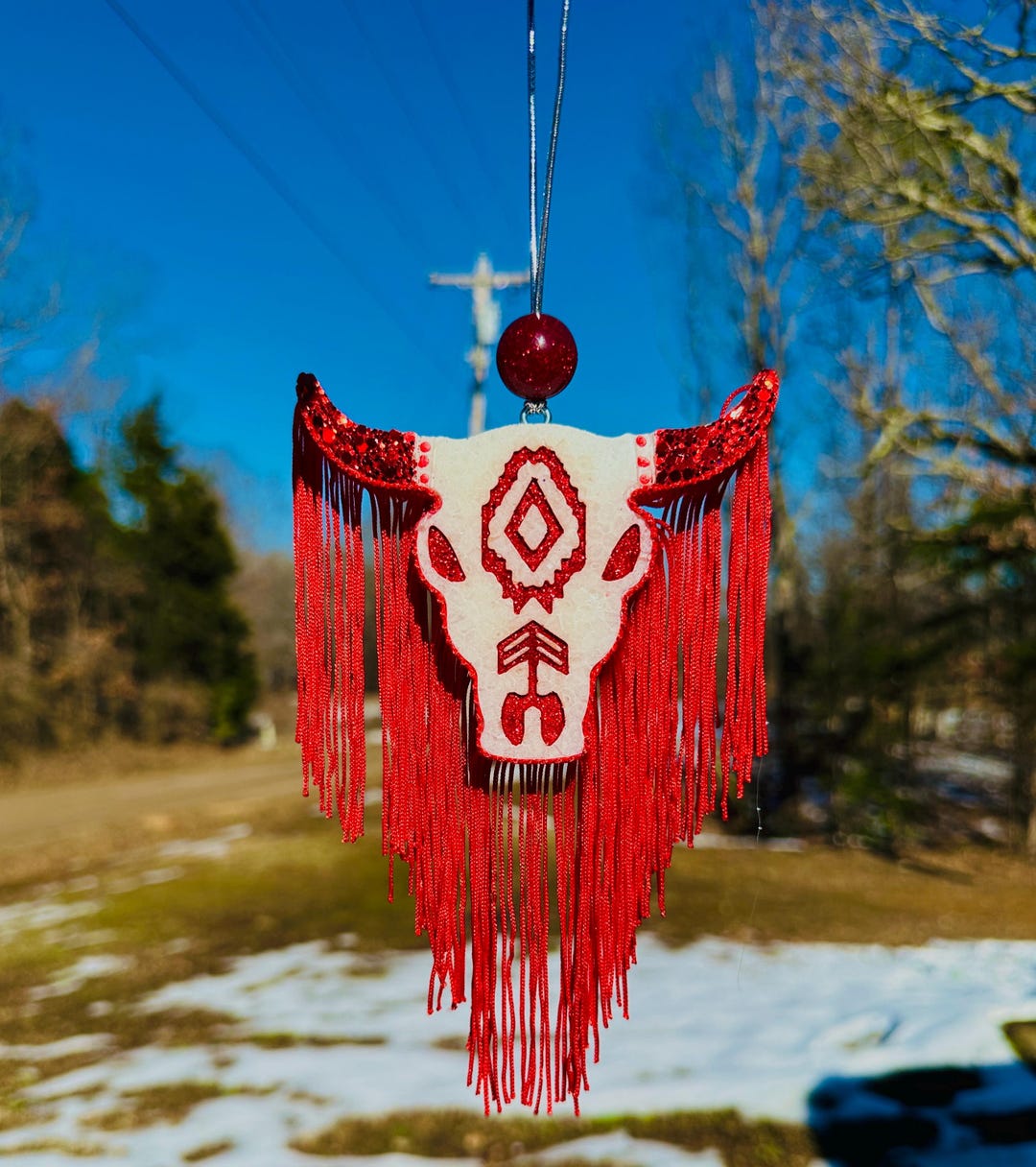 Red & White Aztec Bull Scented Car Freshies,valentine’s Gift, Teen Gift ...