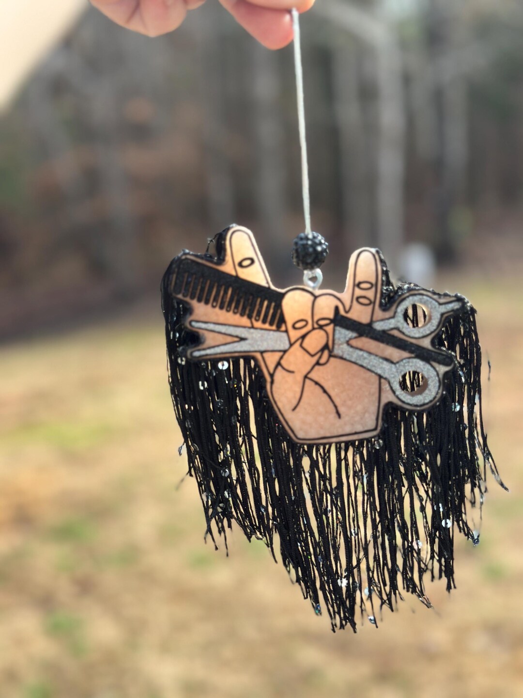 Fringed Hair Stylist Scented Car Freshie, Beautician Gift, Unique Gift ...