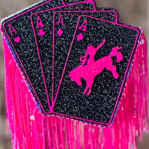 Fringe Playing Card Freshie, Fringe Freshie, Scented Car Freshie, Gift ...