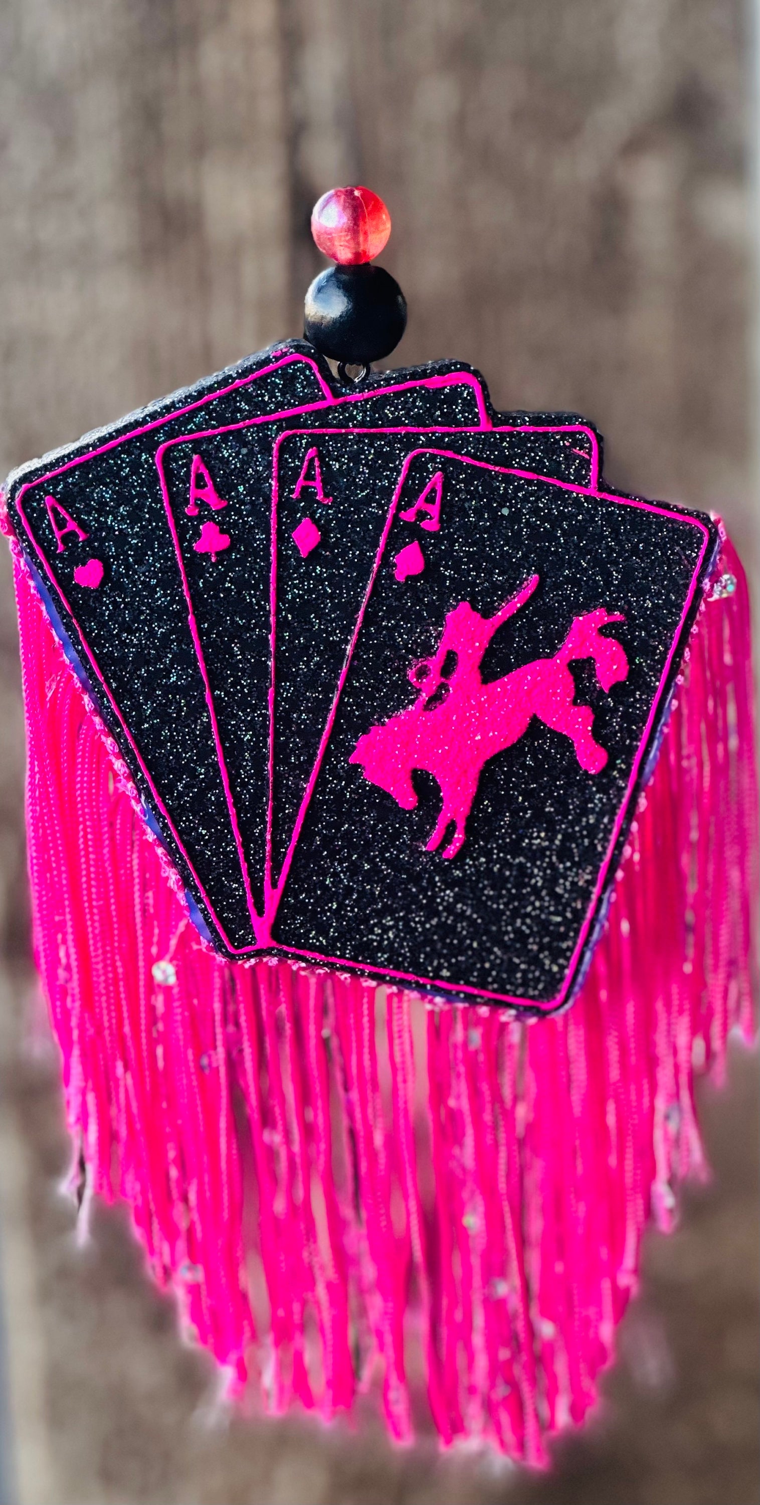 Fringe Playing Card Freshie, Fringe Freshie, Scented Car Freshie, Gift ...