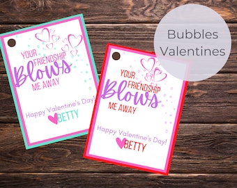 Backpack Clip Valentine, Printable and Editable Digital Download print ...