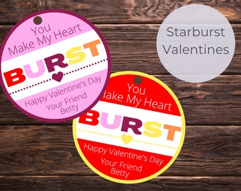 Backpack Clip Valentine, Printable and Editable Digital Download print ...