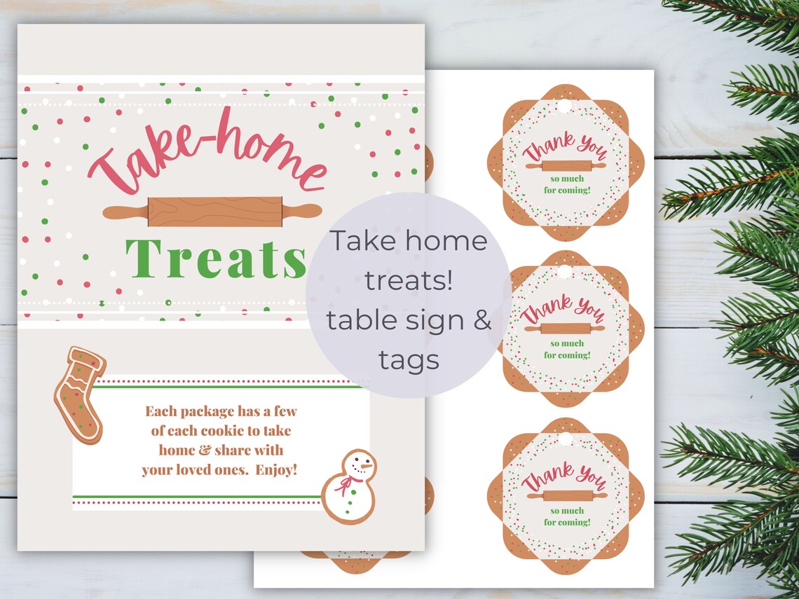 Christmas Cookie Exchange Party Bundle, Editable and Printable ...
