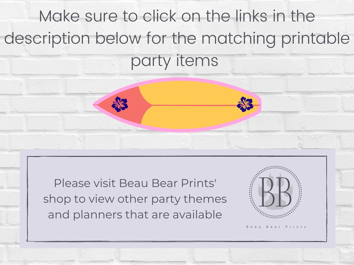 1 Cool Surfer Girl Milestone Poster, Surf First Birthday Party, Beach ...