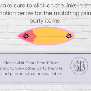 1 Cool Surfer Girl Milestone Poster, Surf First Birthday Party, Beach ...