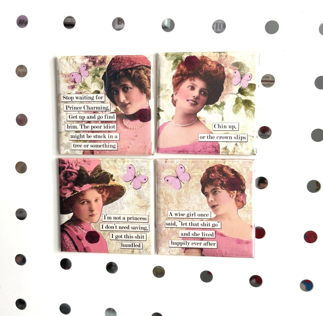 Snarky Lady Magnet: Funny Refrigerator Decor - 2x2 Inch - Etsy