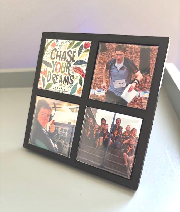 Square Photo Magnet Frame: Holds Four 2x2 Magnets - Desk or Fridge - Etsy