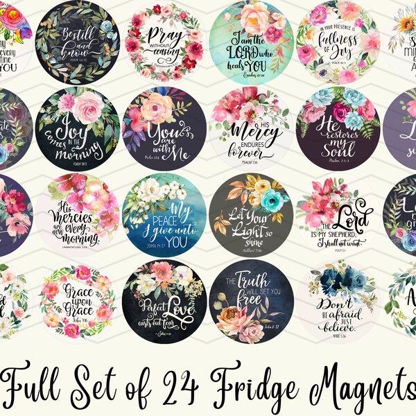 Bible Verse Magnets - Etsy