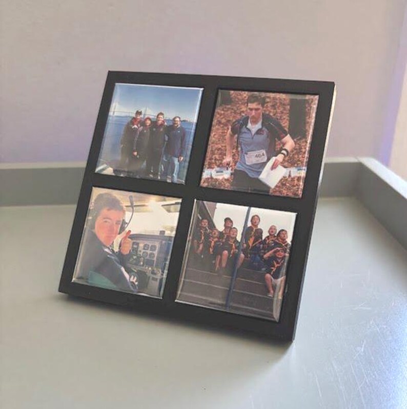 Square Photo Magnet Frame: Holds Four 2x2 Magnets - Desk or Fridge - Etsy